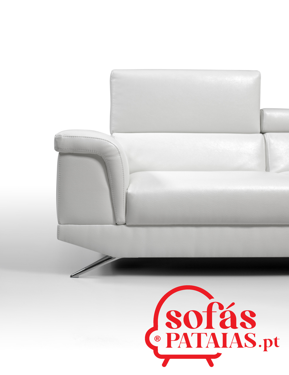 Sofá de Canto c/ Chaise Valentino - Sofás Pataias