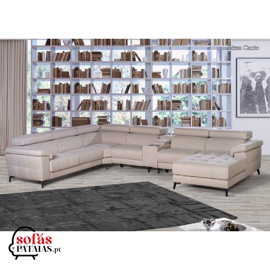 Sofá de Canto Bizza - Sofás Pataias